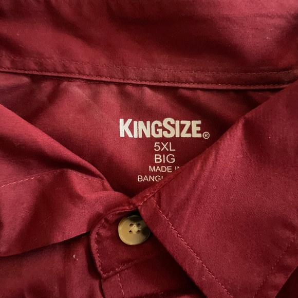 king size | Shirts | Mens 5x King Size Garnet Short Sleeve Shirt | Poshmark